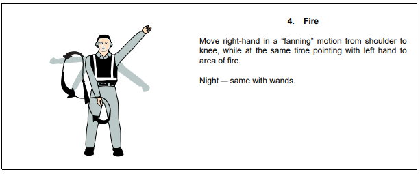 5. STANDARD EMERGENCY HAND SIGNALS